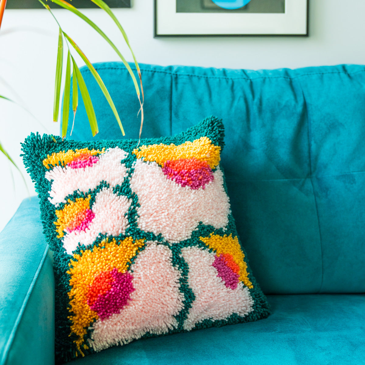 Bloomin’ Lovely Latch Hook Cushion Kit – The Crafts Collective